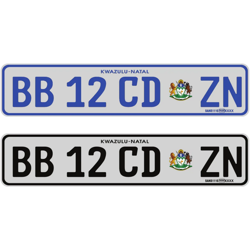 KZN Number Plate – SAF Motors